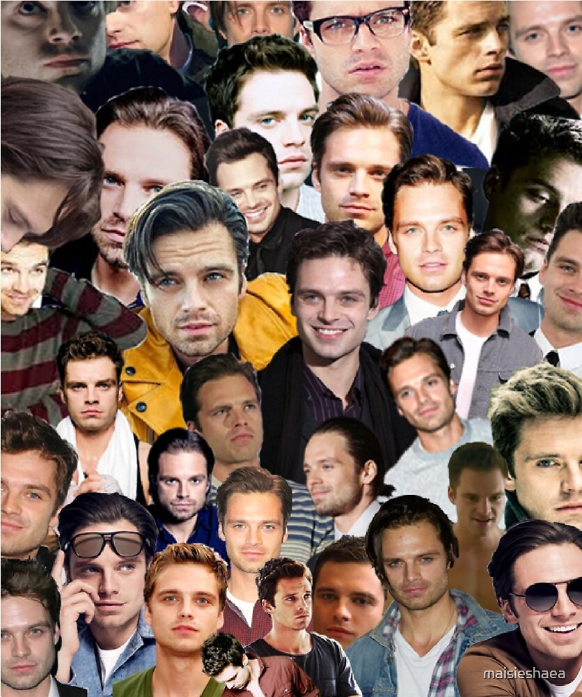 "sebastian stan collage" by maisieshaea | Redbubble