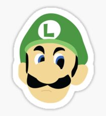Luigi Death Stare Stickers | Redbubble