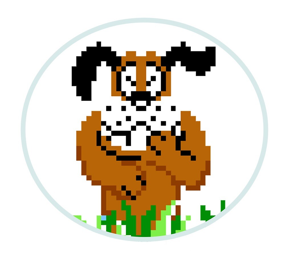 "Funny Hunting Dog 8-Bit" by Grabbit | Redbubble