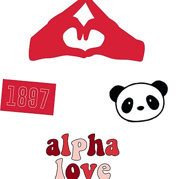"4-Pack Alpha Love Pack Red" Pin for Sale by So Srat | Redbubble