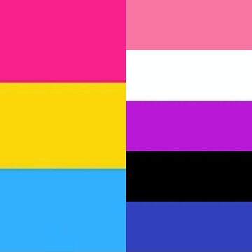 "pansexual and genderfluid flag" Sticker for Sale by luvscreen | Redbubble