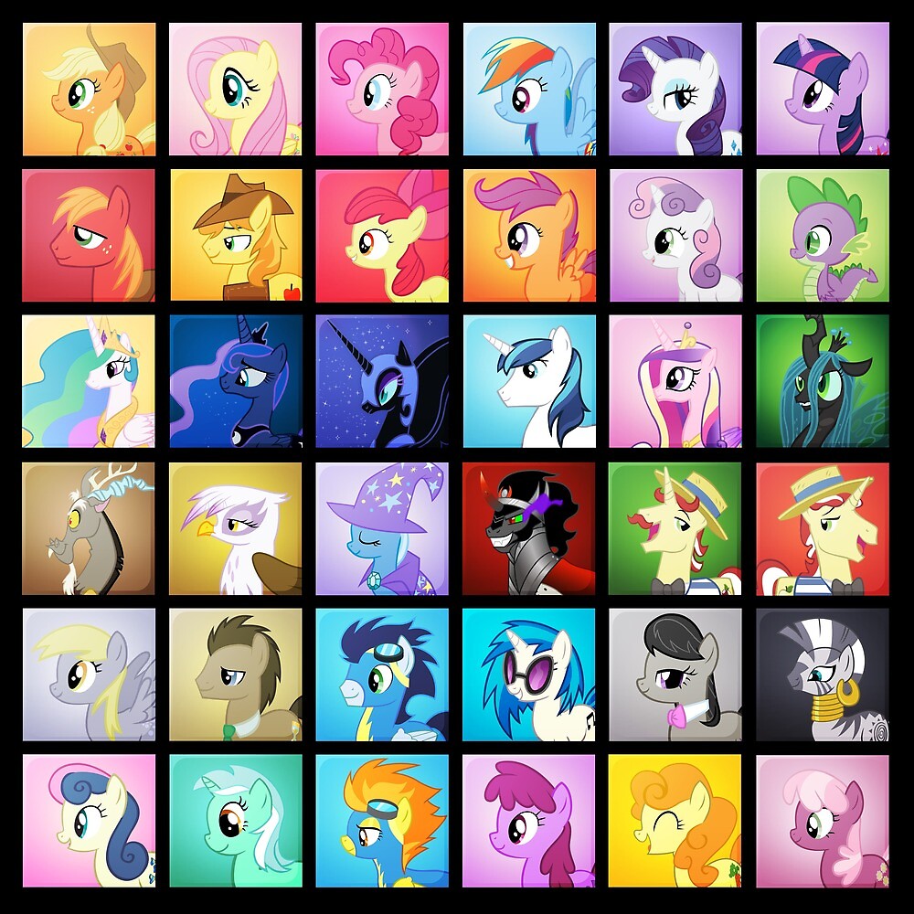 "Pony Blocks" by Steve Holt! | Redbubble