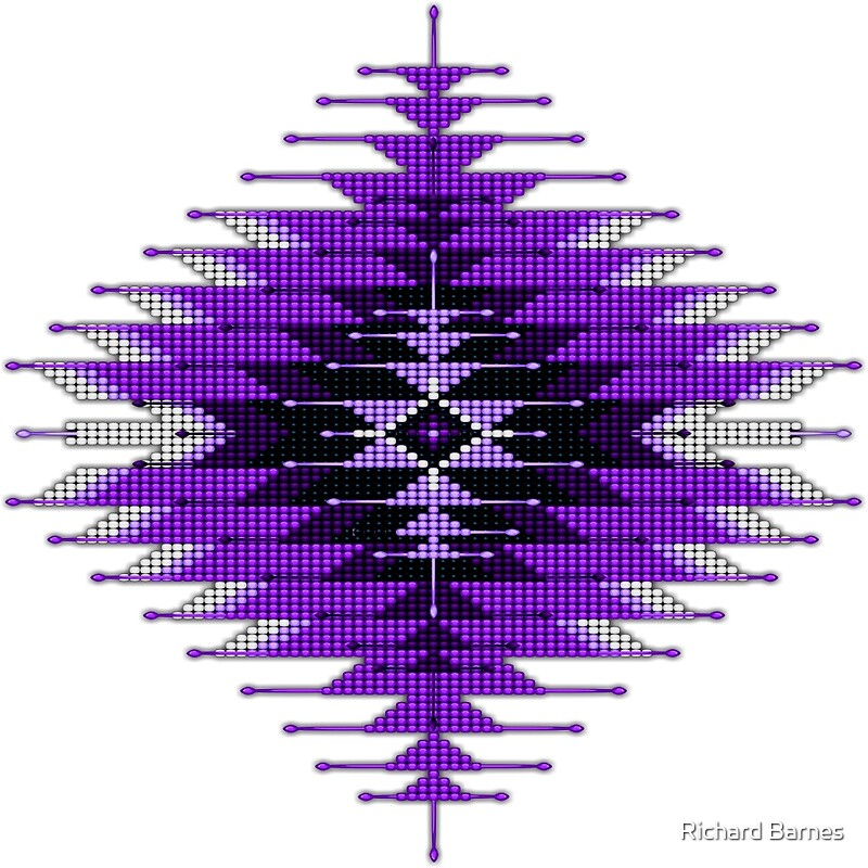 "Purple Native American Southwest-Style Sunburst" by Ricky Barnes ...