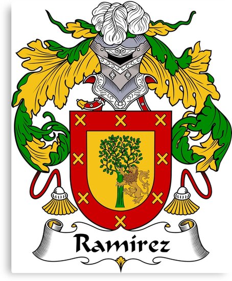 "Ramirez Coat of Arms / Ramirez Family Crest" Canvas Print by ...