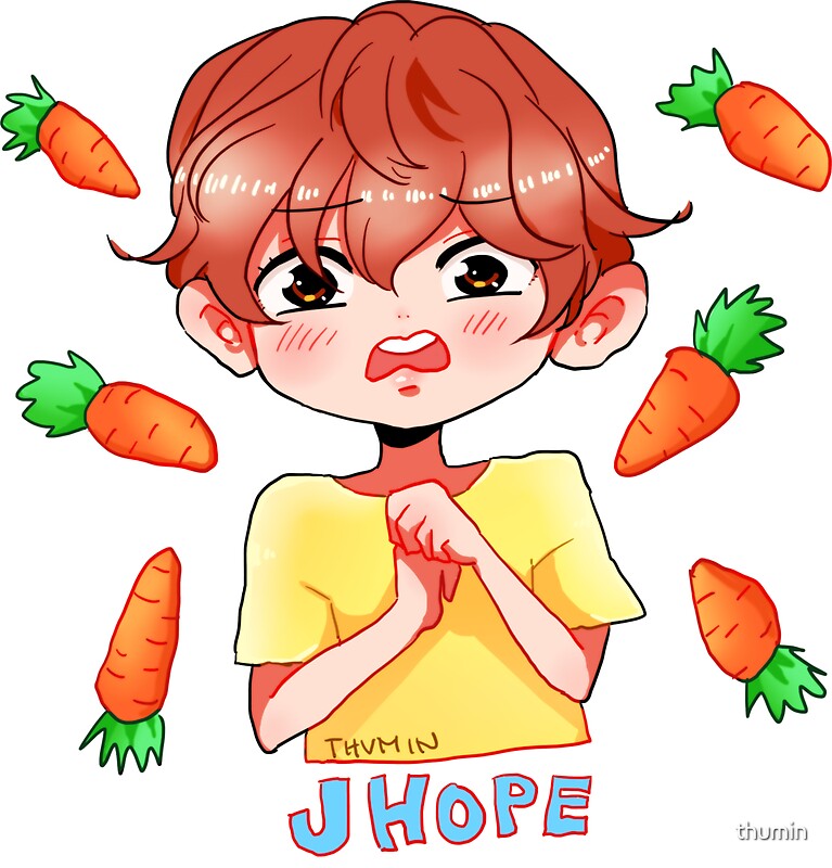 Jhope Bts Fanart Kpop Chibi: Sticker | Redbubble