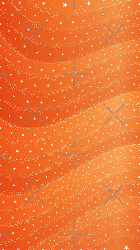 "Star Stripes Orange Abstract Space Pattern Design" by patternsoup ...