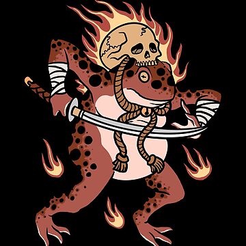 "Ninja Frog Traditional Tattoo" Sticker for Sale by Wild Empire | Redbubble