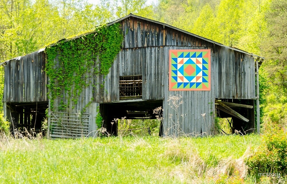 "Kentucky Barn Quilt - Thunder and Lightening" by mcstory | Redbubble