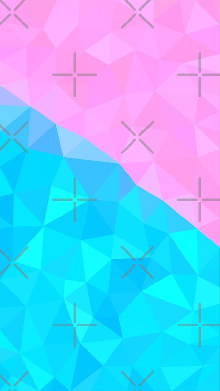 Pink And Blue Abstract Geometric Triangle Pattern Design By Patternsoup Redbubble 