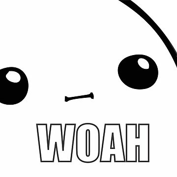 "WOAH" Sticker for Sale by Indrapranata | Redbubble