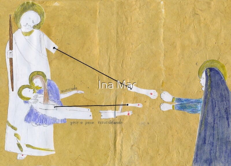 "Lamentation of Christ and Resurrection (after Giotto)" by Ina Mar ...