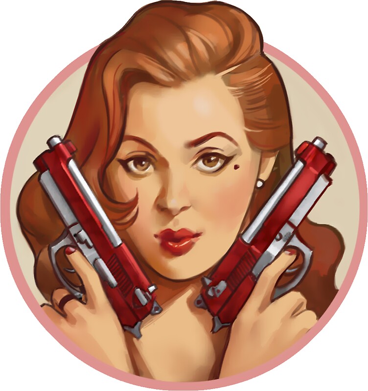 "Marietta - CSGO Pinup" Sticker von Y U Do Dis | Redbubble