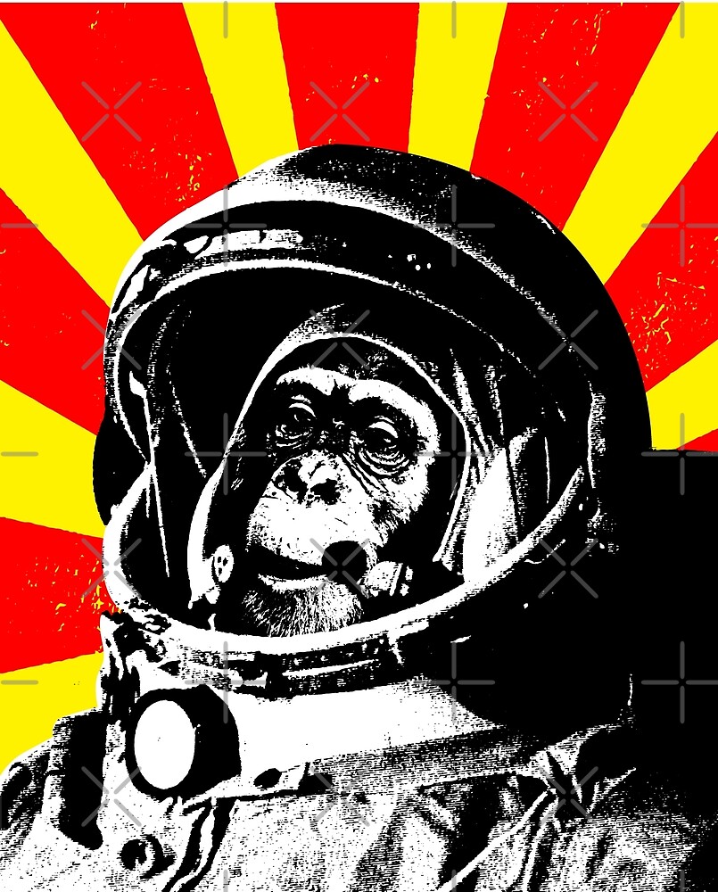 "Space Chimp" by monsterplanet | Redbubble
