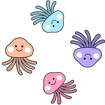 "Samezu Jellyfishes" Sticker for Sale by yktv-kloi | Redbubble