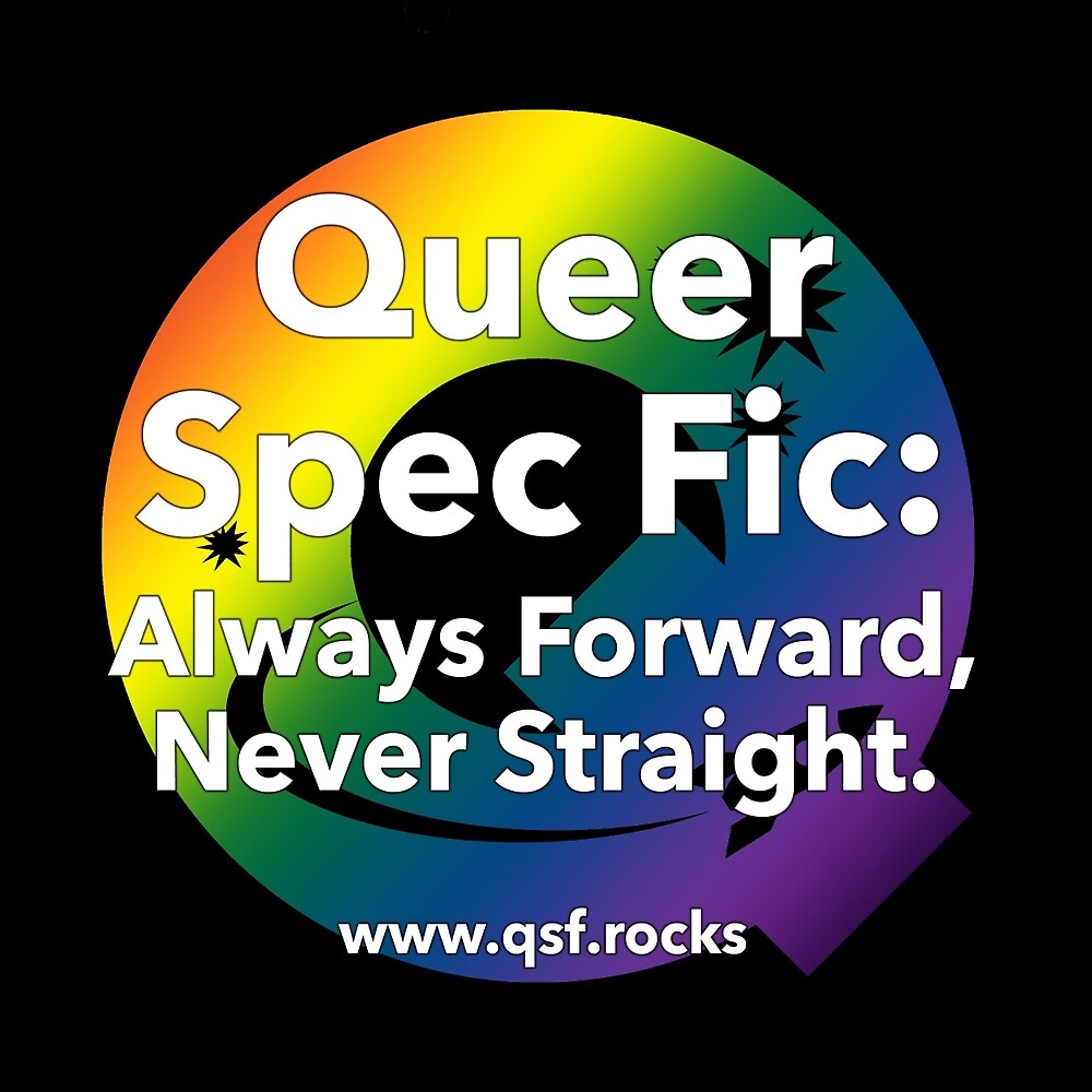 "QSF Forward Logo - Black" by queerscifi | Redbubble