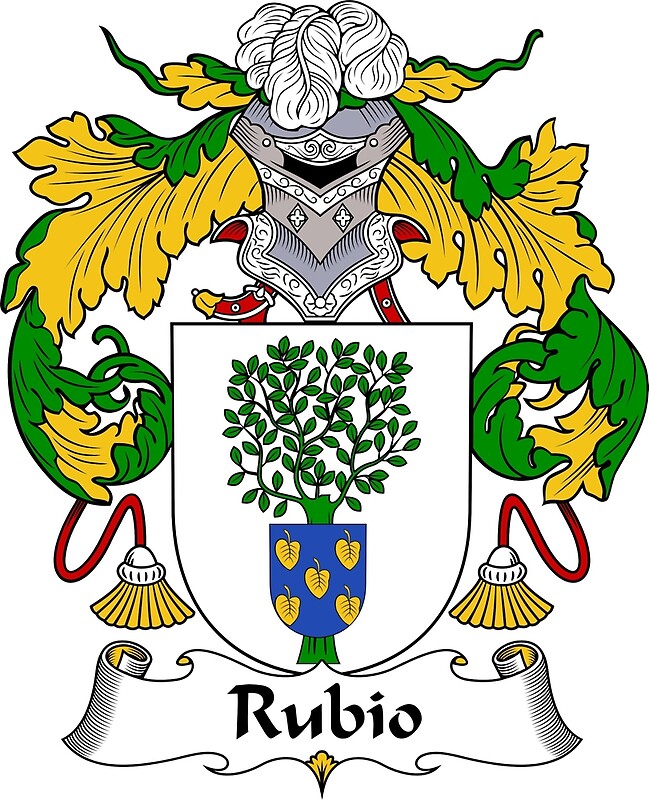 "Rubio Coat of Arms/ Rubio Family Crest" by William Martin | Redbubble