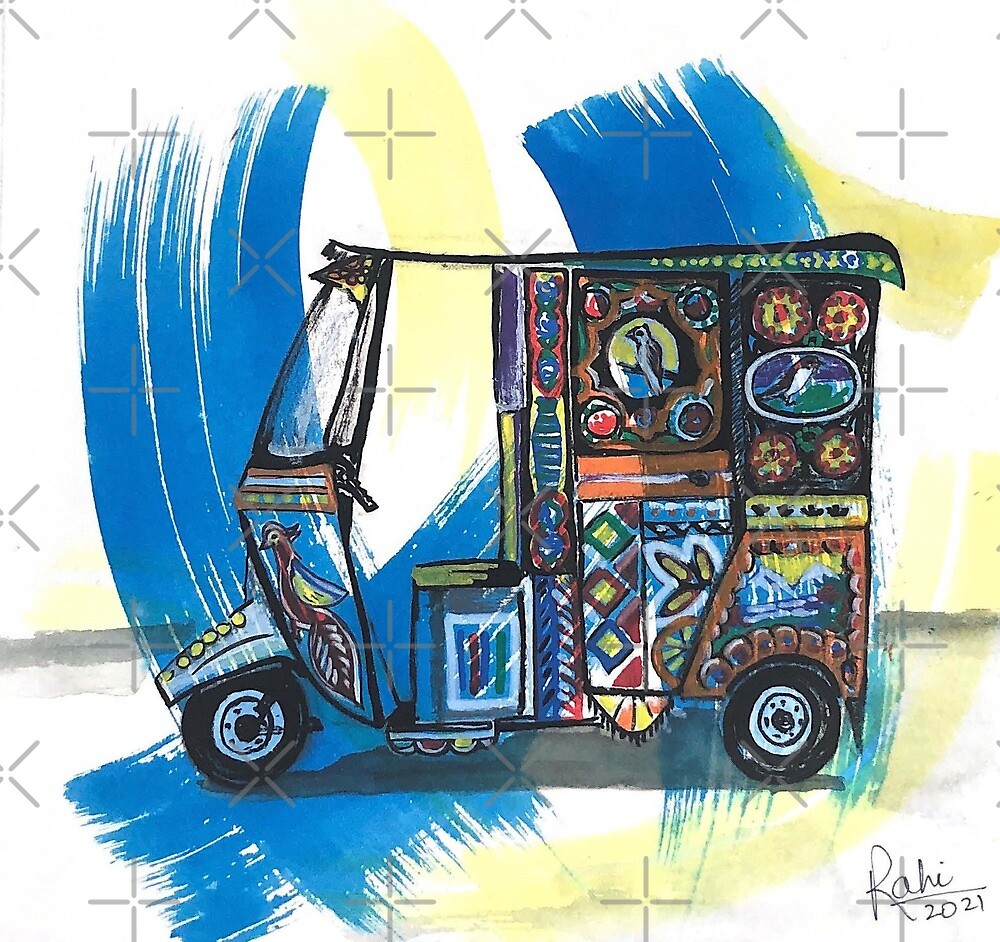 "Pakistani Rickshaw" by RahizArt | Redbubble