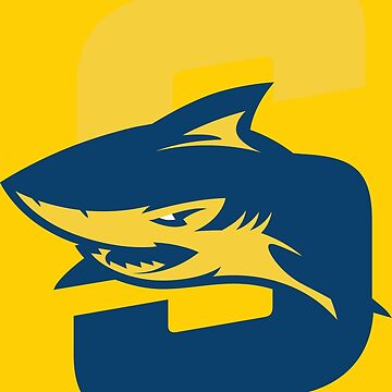 "Simmons College Sharks" Sticker for Sale by GoobroArtChan | Redbubble