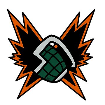 " minimalist Bakugou Katsuki logo" Poster by Carito-xpress- | Redbubble