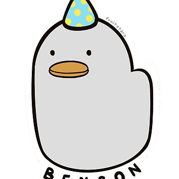 "Party Benson" Sticker for Sale by fruitstars | Redbubble
