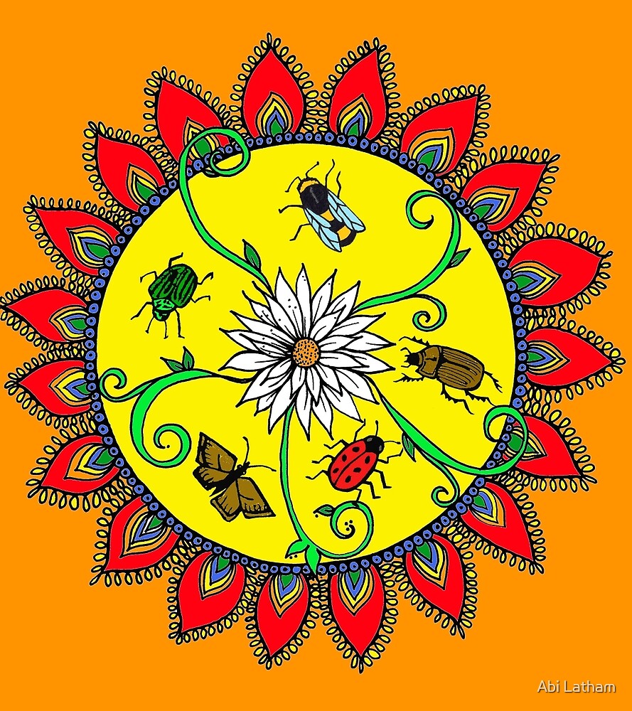 "Insect Mandala" by Abi Latham | Redbubble