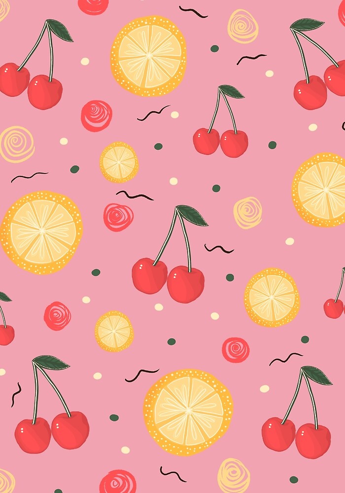 "Cherries and lemons" by nicolinahdesign | Redbubble
