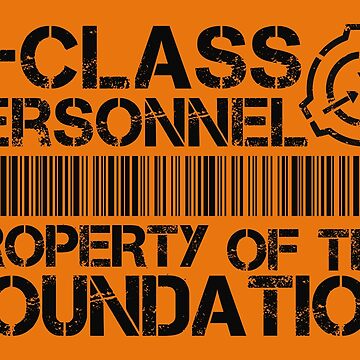 "D-Class Personnel Standard Design" Sticker for Sale by ToadKingStudios ...