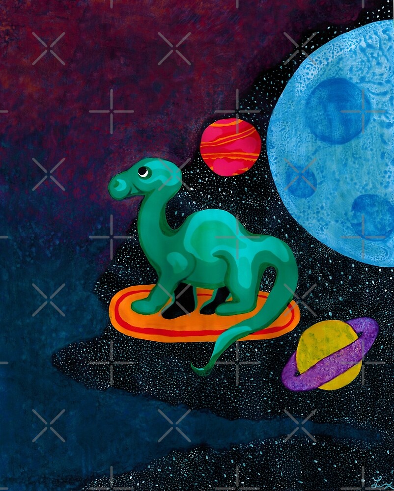 "Galactasaurus" by Laura Schantz | Redbubble