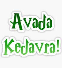 Avada Kedavra Stickers | Redbubble