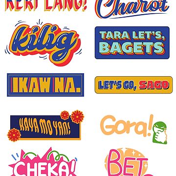"Kultura Ng Filipino - Famous Expressions" Sticker for Sale by ecdato ...