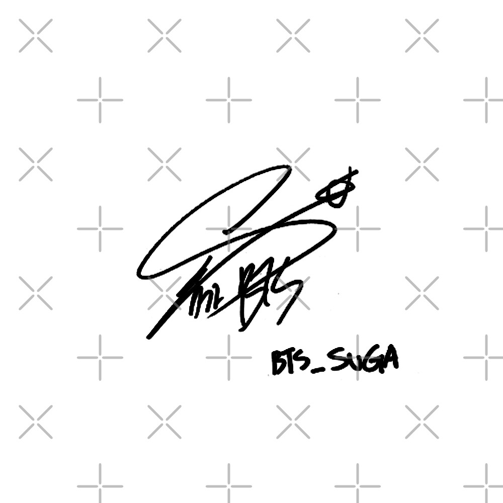"BTS's SUGA SIGN" by tangieangie | Redbubble