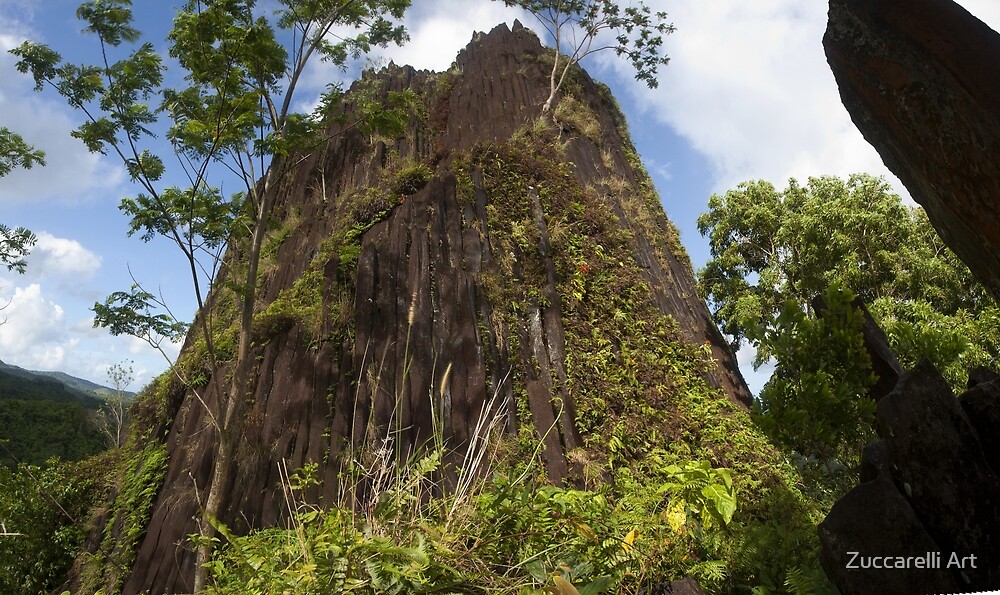 "Chickenshit Mountain - Pohnpei, Micronesia" by Alex Zuccarelli | Redbubble
