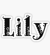 Lily Name Stickers | Redbubble