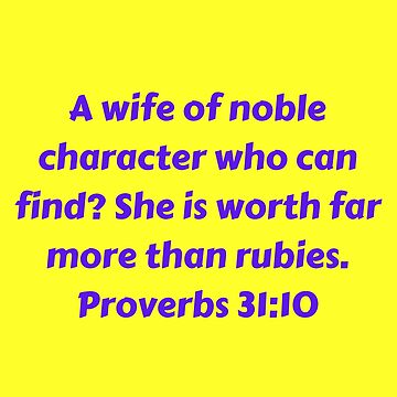 "Bible Verse Proverbs 31:10" Sticker for Sale by Prayingwarrior | Redbubble