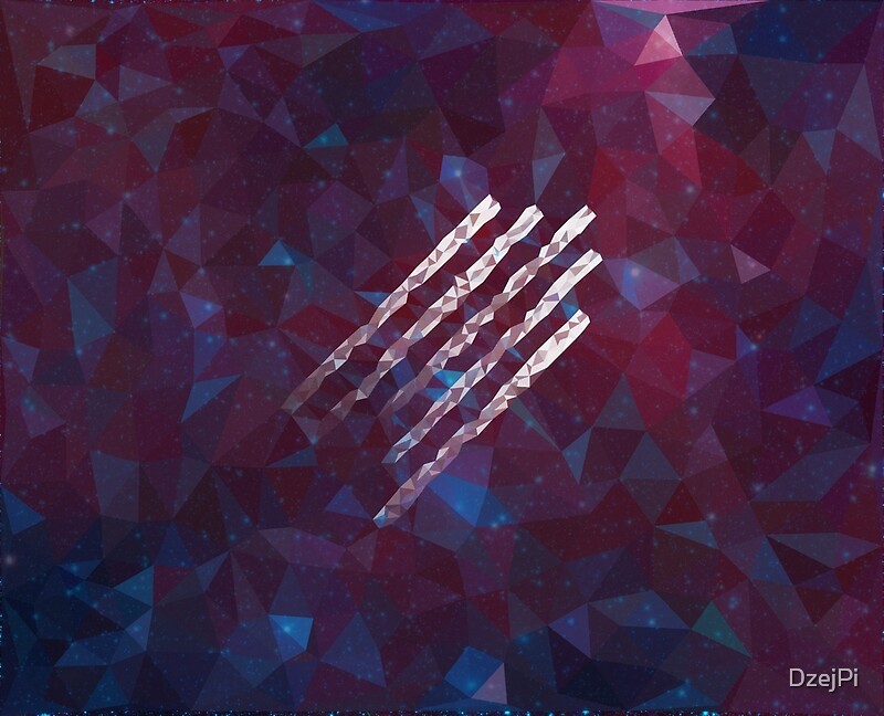 "Low-poly Galaxy" by DzejPi | Redbubble