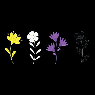 "Non Binary Flowers Gift, Proud Nonbinary, Non binary Gender Identity ...