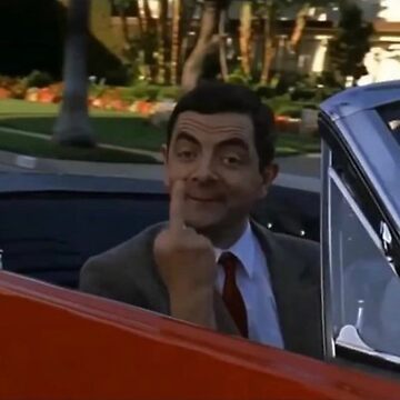 "Funny mr bean middle finger meme design" Throw Blanket for Sale by ...