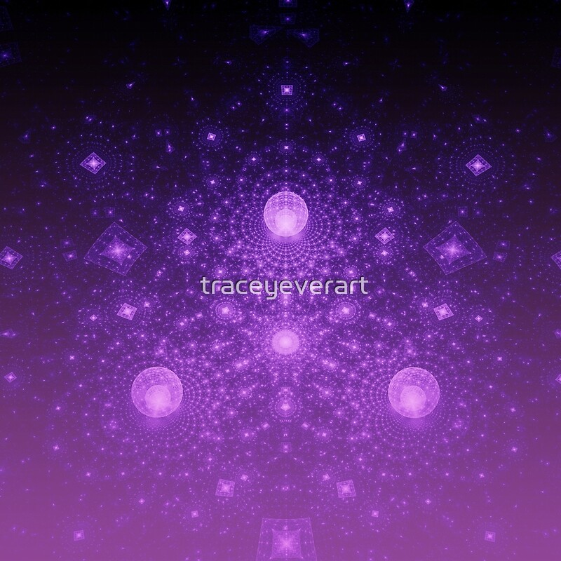 "Pink and purple fractal pattern - Titled Purple Mystic" by ...