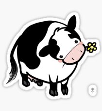 Cow Face Stickers | Redbubble