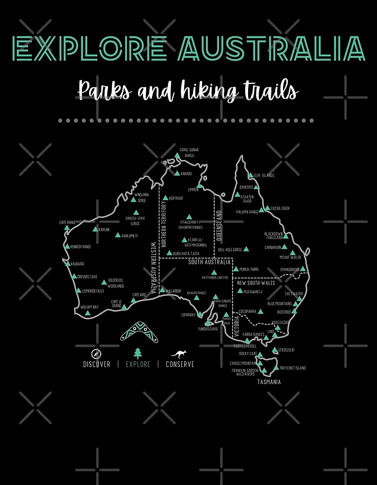 "Explore Australia - parks and hiking trails" by SilohBoutique | Redbubble
