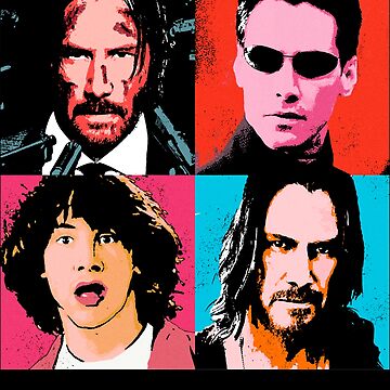 "Keanu Reeves Halloween Christmas Wick warhol Classic" Graphic T-Shirt ...