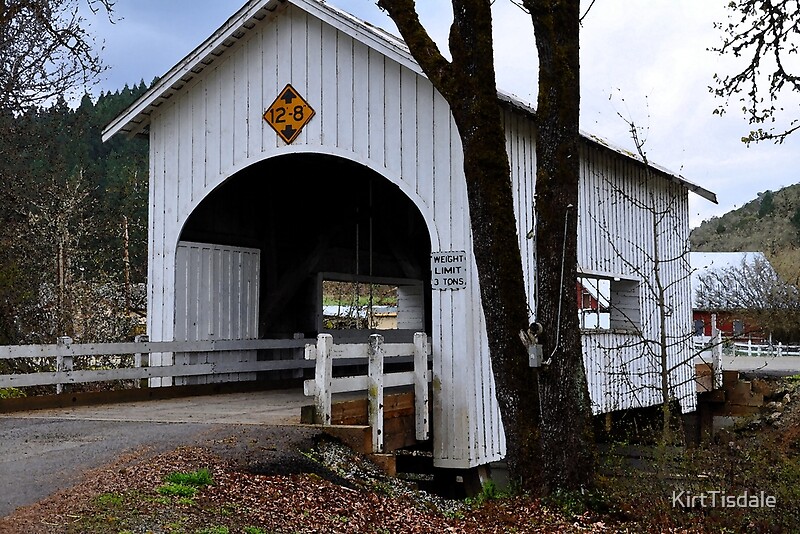 "The Short Covered Bridge" by KirtTisdale | Redbubble