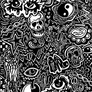 "Edgy Doodle" Art Print for Sale by Tess Finkelstein | Redbubble