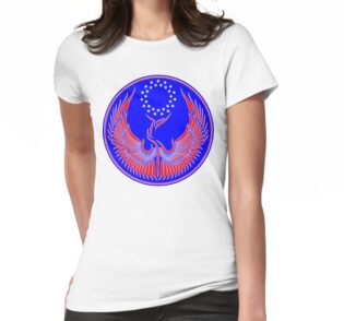 "Defiant Phoenix Symbol in Red White and Blue" by Tzsycho | Redbubble