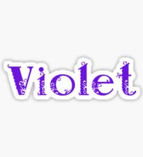 Violet Name Stickers | Redbubble