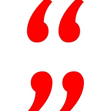 "Red color Quotation marks / Inverted Commas / Commas / 66 / 99 ...