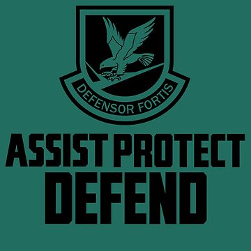 "Air Force Security Forces Defensor Fortis Veteran Skull" Sticker for ...