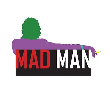 "Mad Man" Sticker for Sale by jrwcole | Redbubble