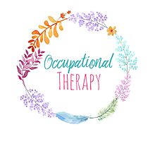 "Occupational Therapy Wreath" by seniorsflourish | Redbubble