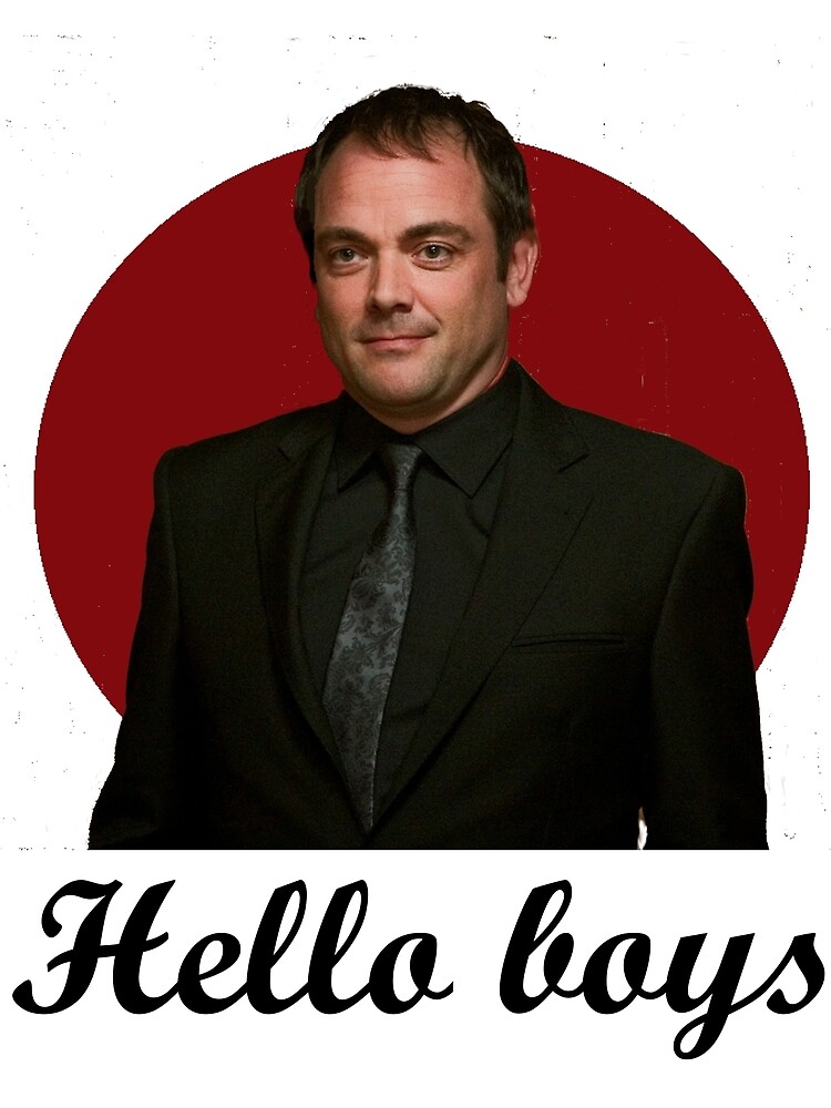 "Hello Boys - Crowley Supernatural" by millwhy | Redbubble